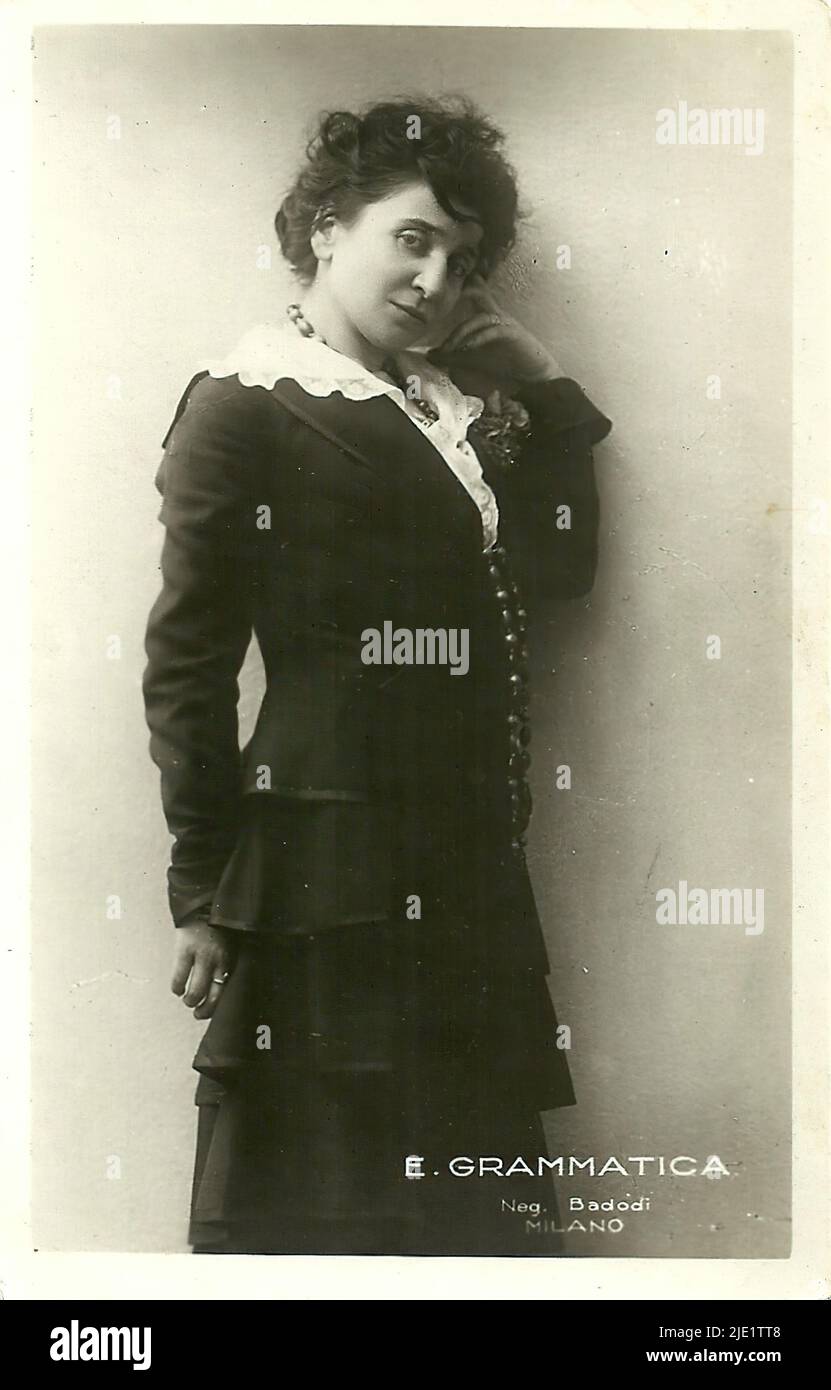 Portrait of Emma Gramatica 002 - Italian silent cinema era actress ...