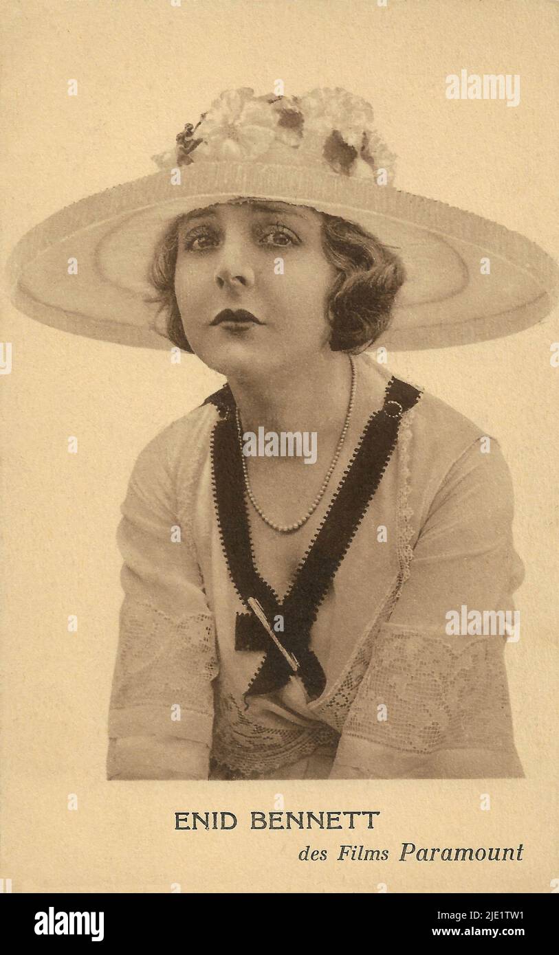 Portrait of Enid Bennett 002 - Hollywood silent movie actress Stock ...