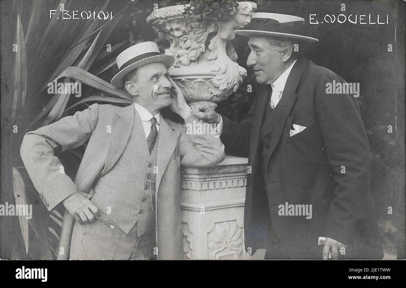 Portrait of Ermete Novelli and Ferruccio Benini - Italian silent cinema ...