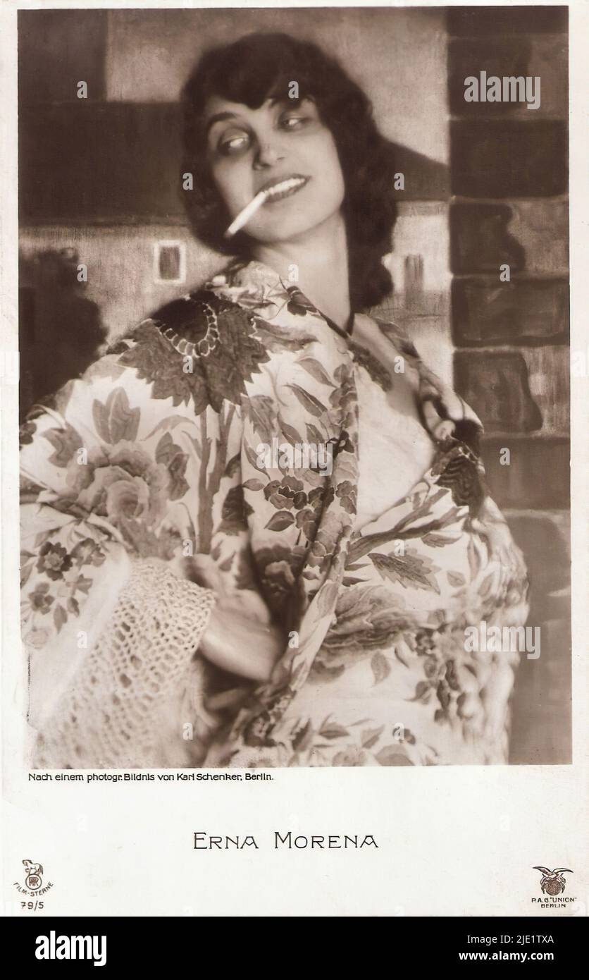 Portrait of Erna Morena - German weimar era cinema (1918 - 1935 Stock ...