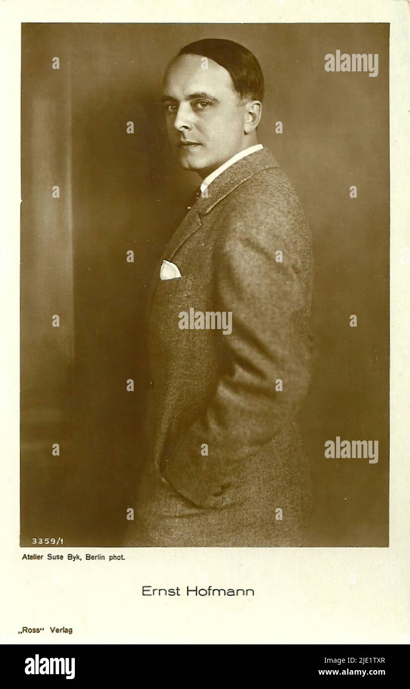 Portrait of Ernst Hofmann 002 - German weimar era cinema (1918 - 1935 ...