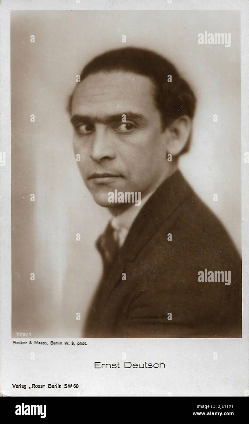 Portrait of Ernst Deutsch 003 - German weimar era cinema (1918 - 1935 ...