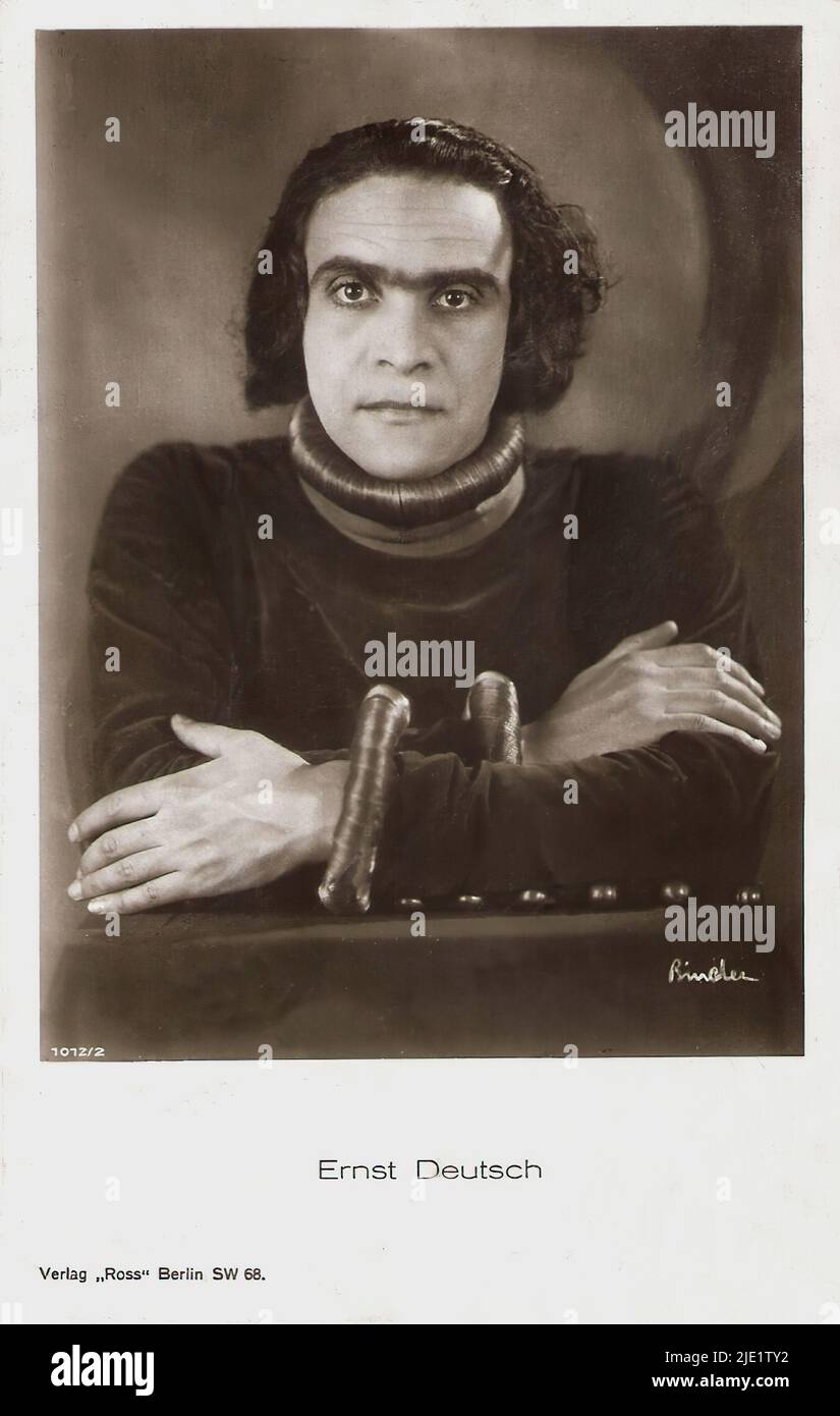 Portrait of Ernst Deutsch - German weimar era cinema (1918 - 1935 Stock ...