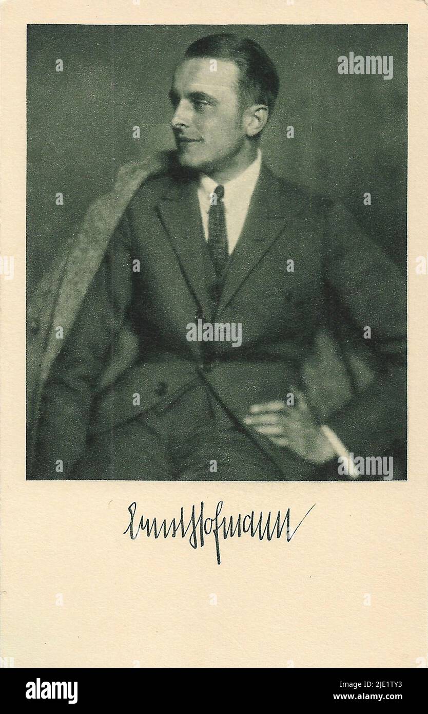 Portrait of Ernst Hofmann 001 - German weimar era cinema (1918 - 1935 Stock Photo - Alamy