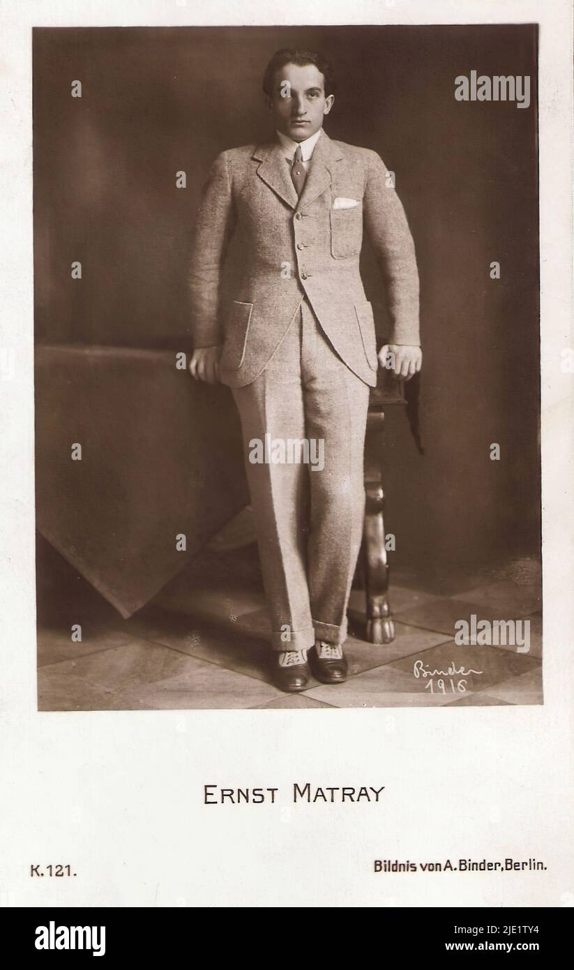 Portrait of Ernst Matray - German weimar era cinema (1918 - 1935 Stock ...