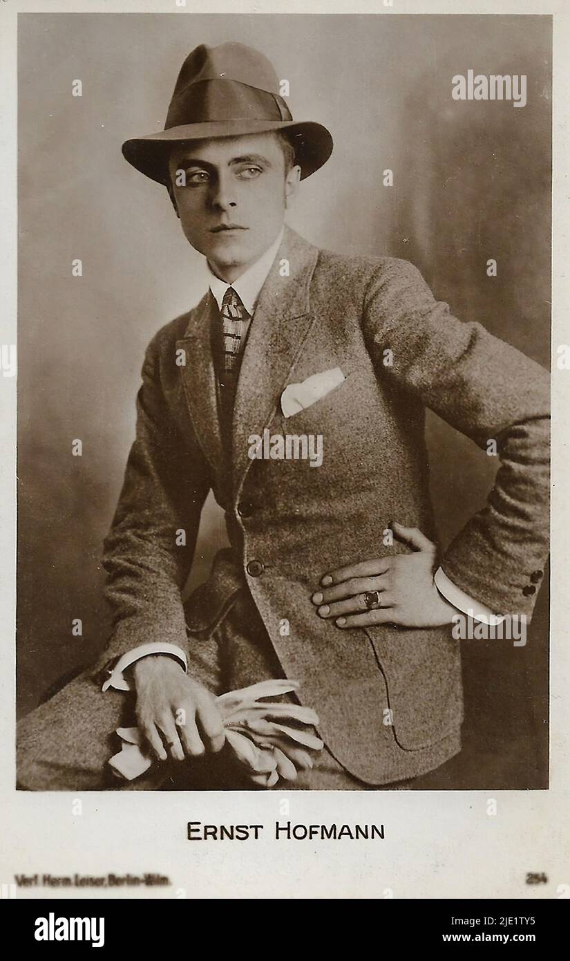 Portrait of Ernst Hofmann 005 - German weimar era cinema (1918 - 1935 Stock Photo - Alamy
