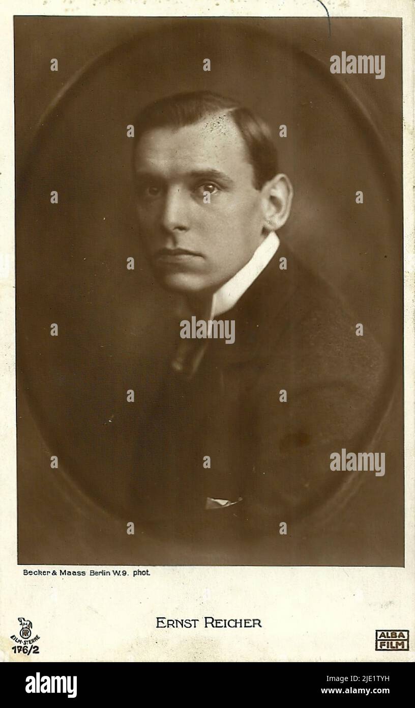 Portrait of Ernst Reicher 002 - German weimar era cinema (1918 - 1935 Stock Photo - Alamy