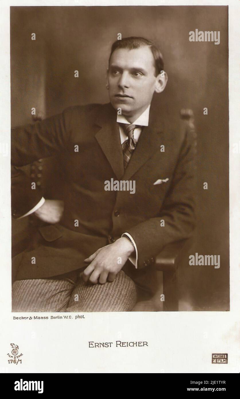 Portrait of Ernst Reicher 004 - German weimar era cinema (1918 - 1935 Stock Photo - Alamy