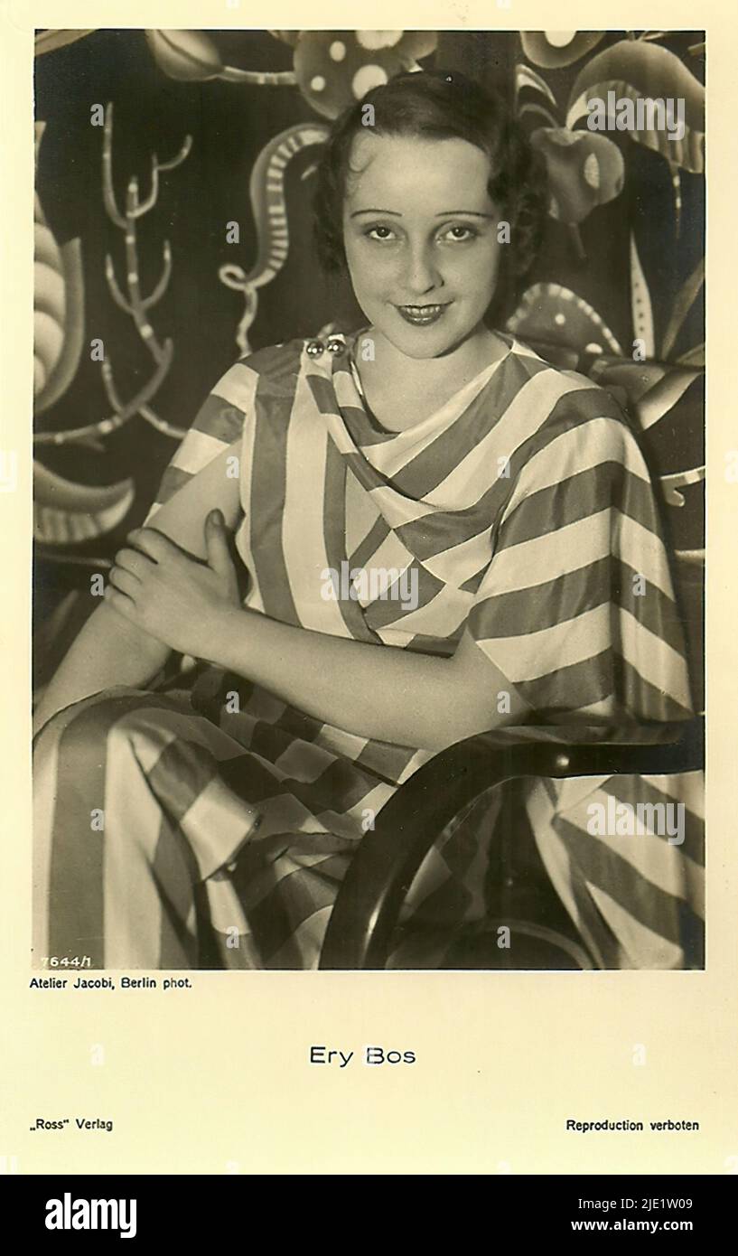 Portrait of Ery Bos - German weimar era cinema (1918 - 1935 Stock Photo - Alamy
