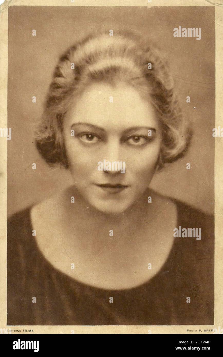 Portrait of Eve Francis 001 - French silent cinema era Stock Photo - Alamy