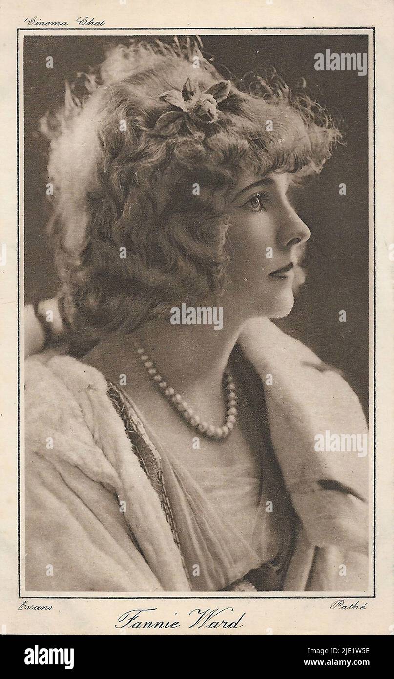 Portrait of Fanny Ward - American cinema before Hollywood era Stock ...