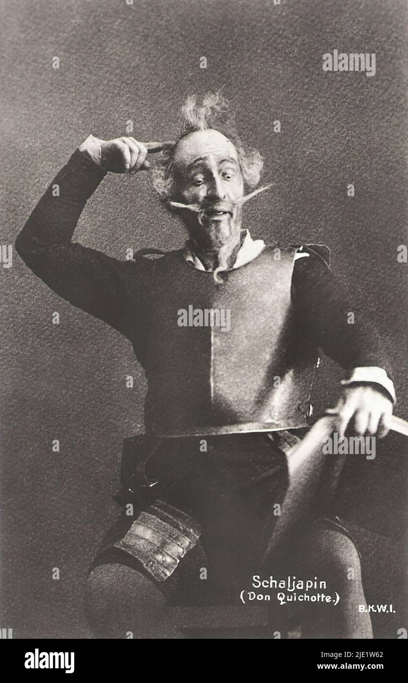 Portrait of Feodor Chaliapin as Don Quixote Stock Photo - Alamy