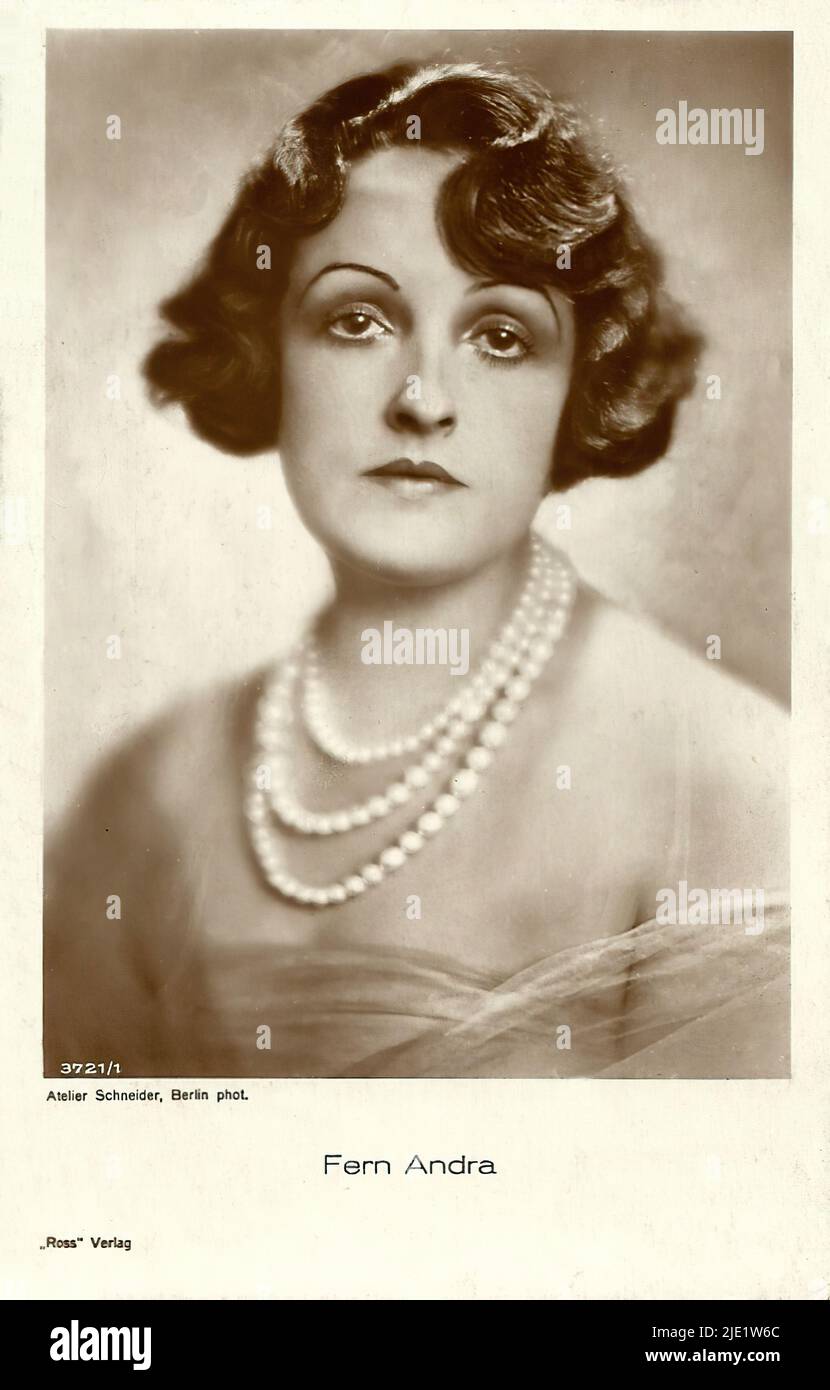 Portrait of Fern Andra - German weimar era cinema (1918 - 1935 Stock Photo - Alamy