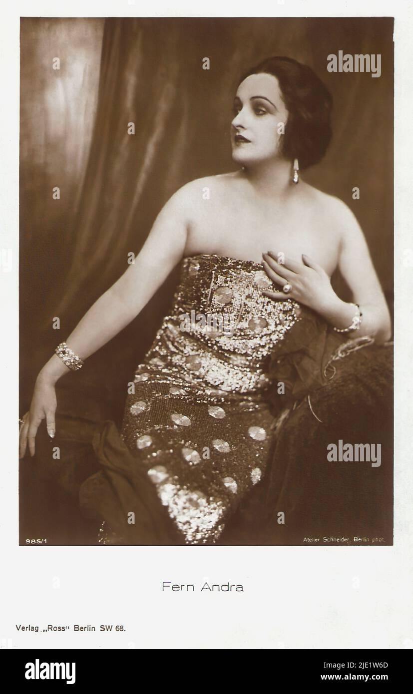 Portrait of Fern Andra 002 - German weimar era cinema (1918 - 1935 Stock Photo - Alamy