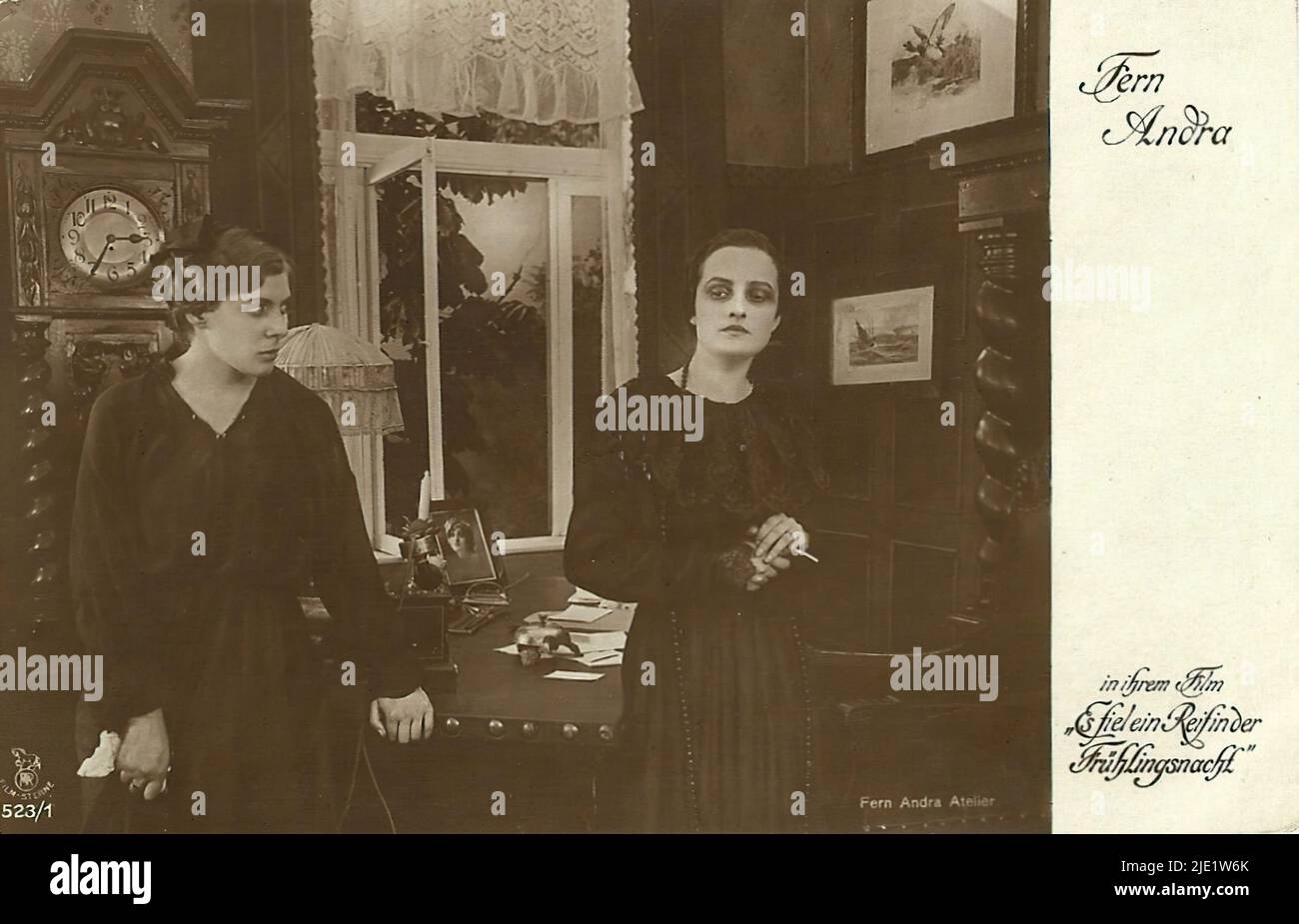 Portrait of Fern Andra in Es fiel ein Reif in der Frühlingsnacht - German weimar era cinema ...