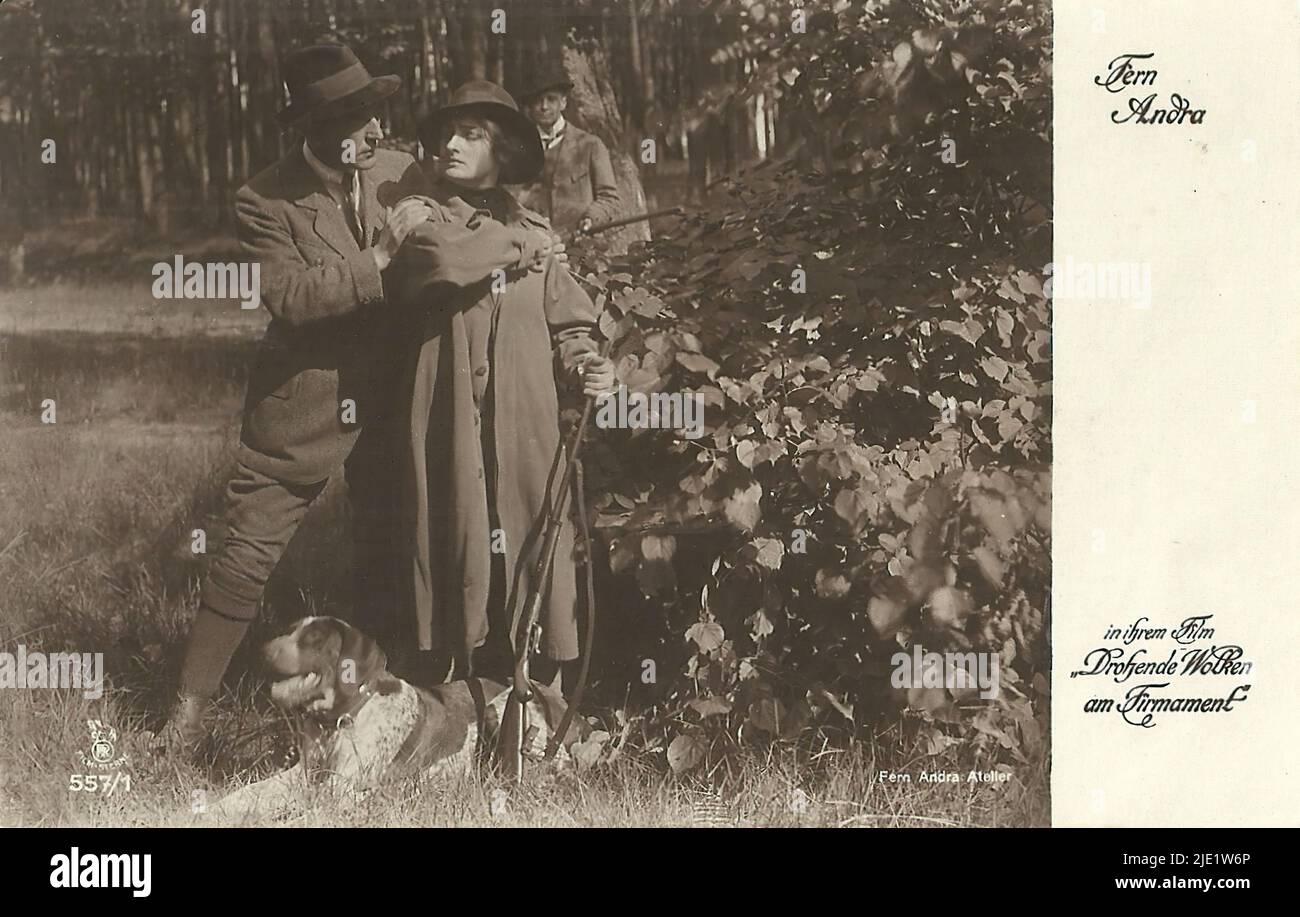 Portrait of Fern Andra in Drohende Wolken am Firmament - German weimar era cinema (1918 - 1935 ...