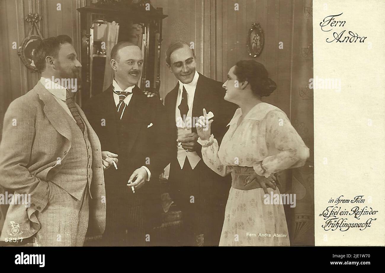 Portrait of Fern Andra in Es fiel ein Reif in der Frühlingsnacht (1915) 001 - German wihelminian ...