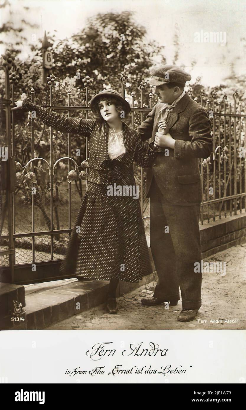 Portrait of Fern Andra in Ernst ist das Leben (1916) - German ...