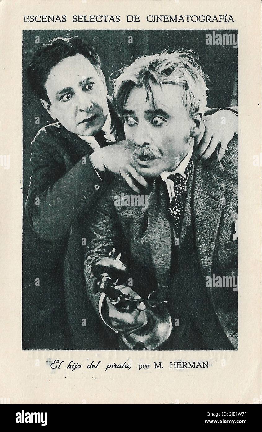 Portrait of Fernand Herrmann and Bernard Derigal in Le fils du ...