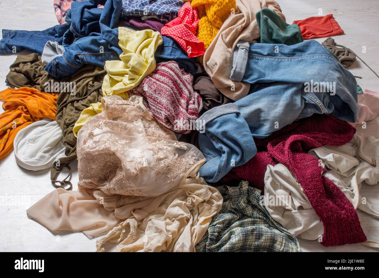 Clothing pile landfill hi-res stock photography and images - Alamy