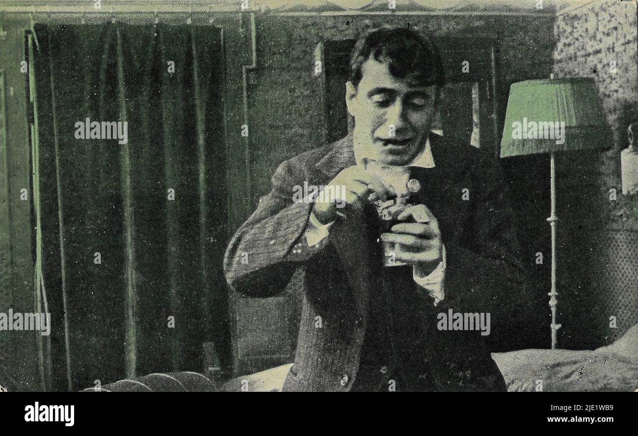 Portrait of Filippo Butera in Tua per la vita (1917) - Italian silent ...