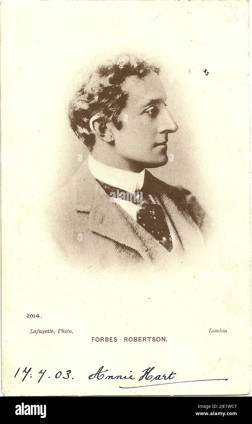 Portrait of Forbes-Robertson 001 - British stage star of the Victorian ...