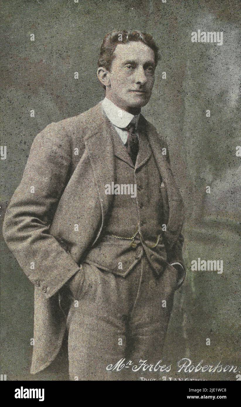 Portrait of Forbes-Robertson - British stage star of the Victorian and ...