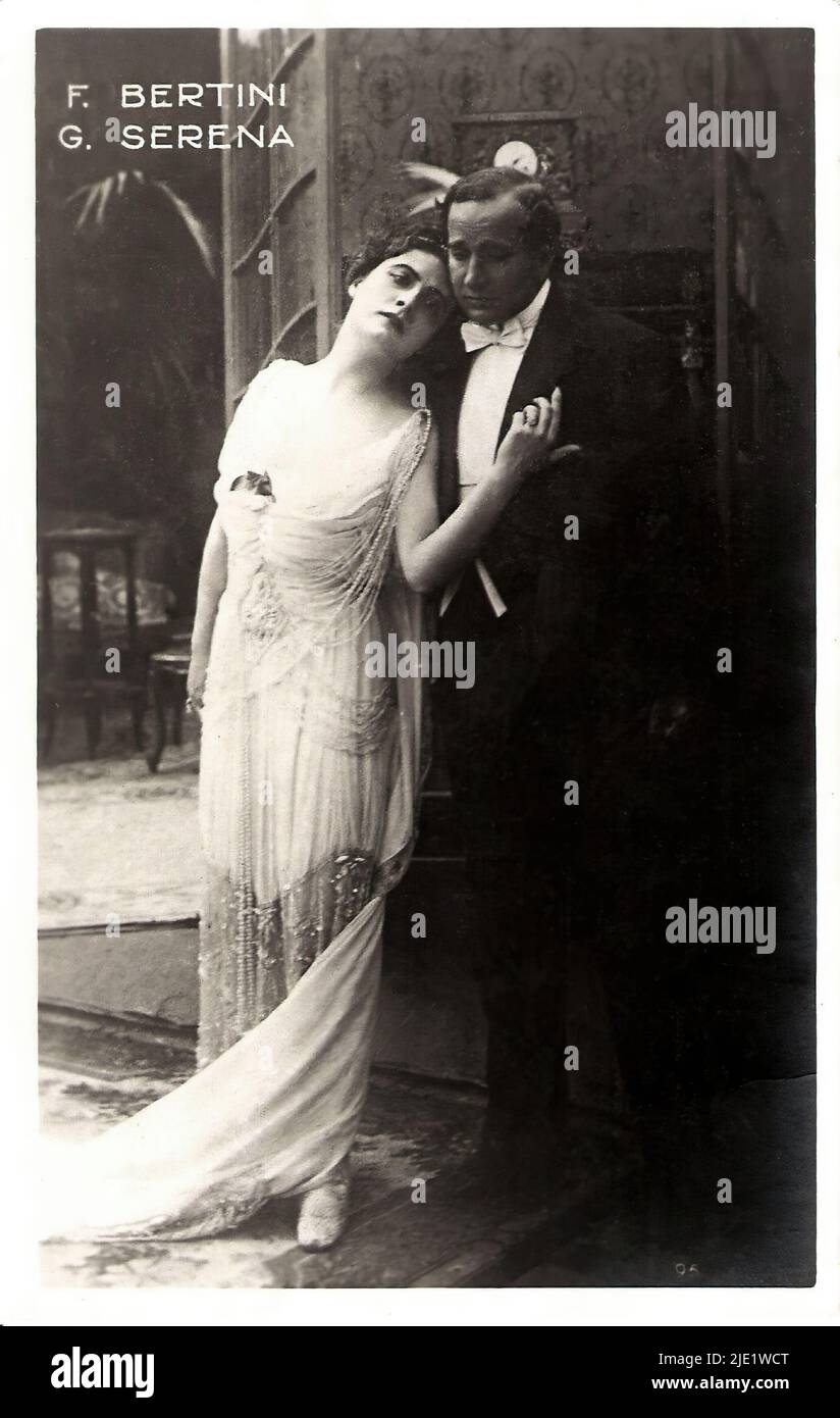 Portrait of Francesca Bertini & Gustavo Serena in La signora delle ...