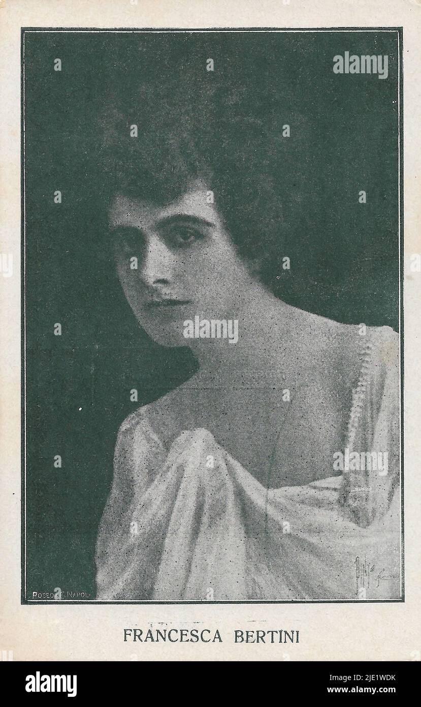 Portrait of Francesca Bertini 017 - Italian silent cinema era actress ...