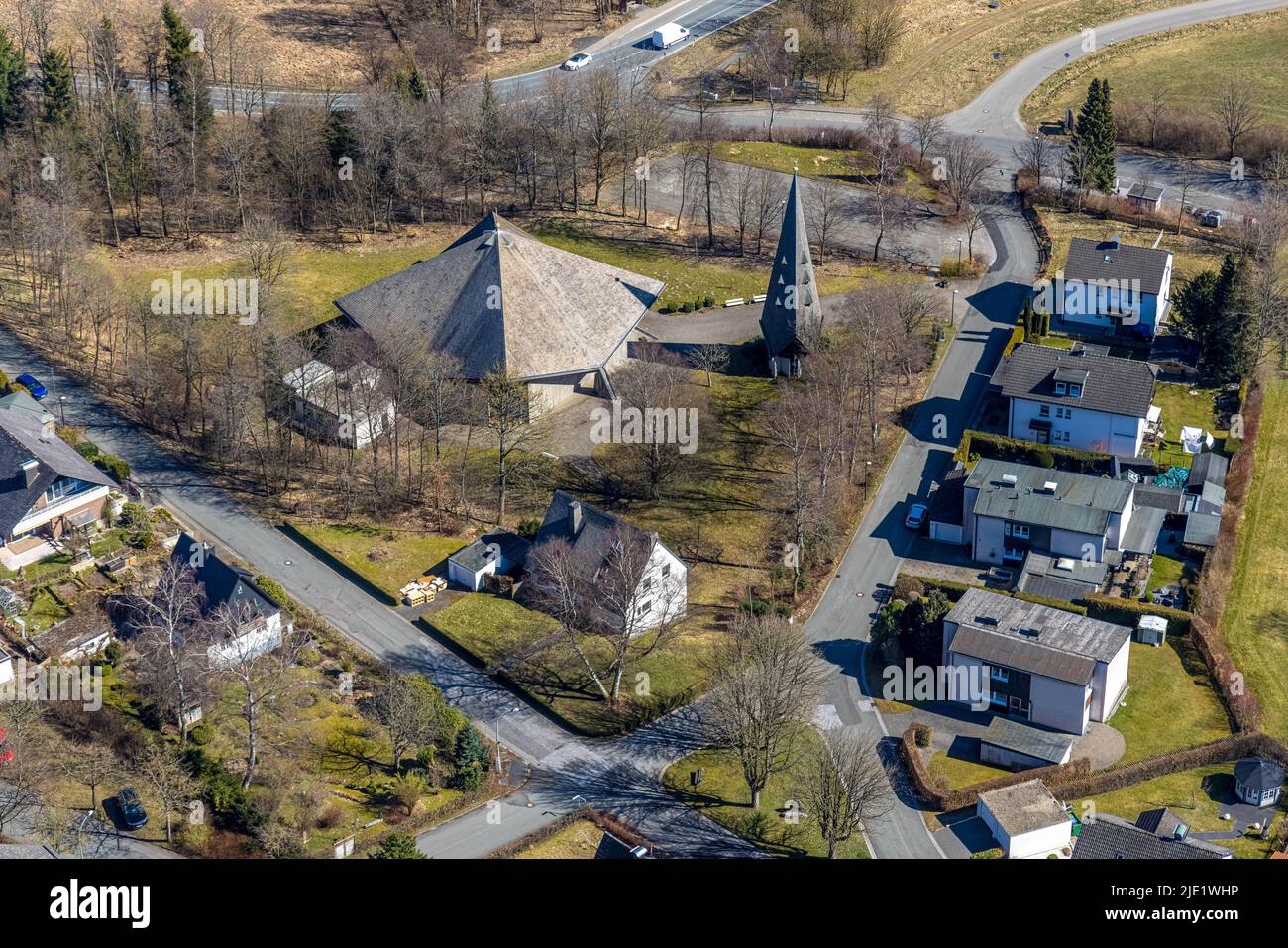St michael kirche am briloner pilgerweg hi-res stock photography and ...