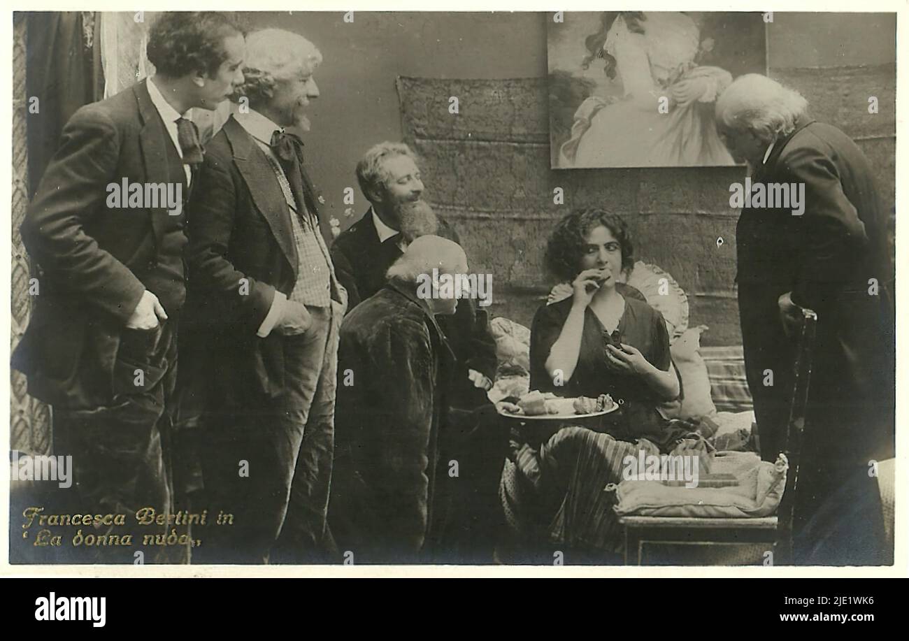 Portrait of Francesca Bertini in La donna nuda (1922) - Italian silent ...
