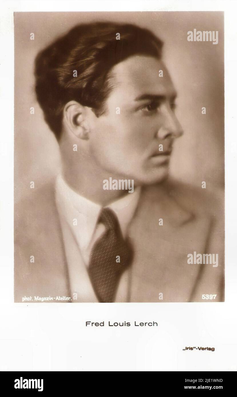 Portrait of Fred Louis Lerch - German weimar era cinema (1918 - 1935 ...