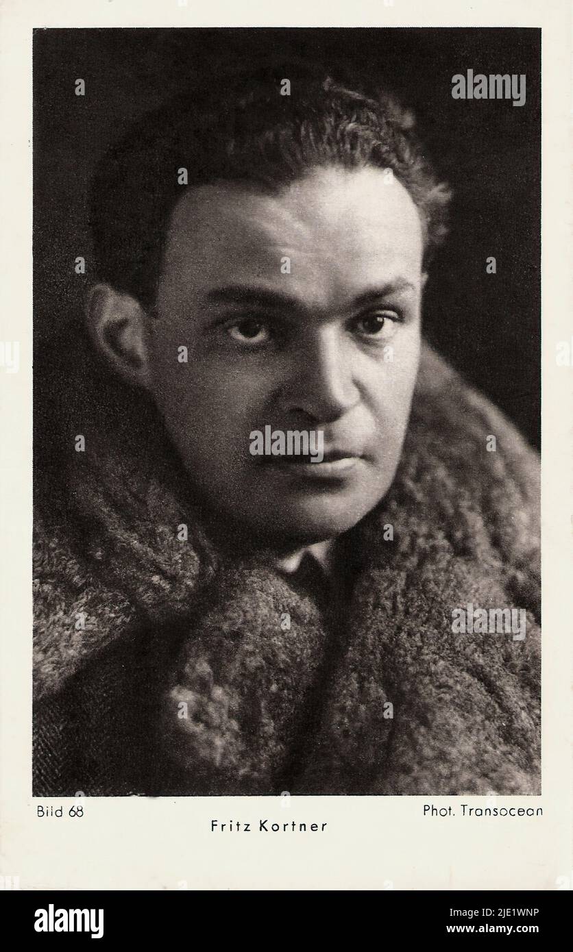 Portrait of Fritz Kortner - German weimar era cinema (1918 - 1935 Stock Photo - Alamy