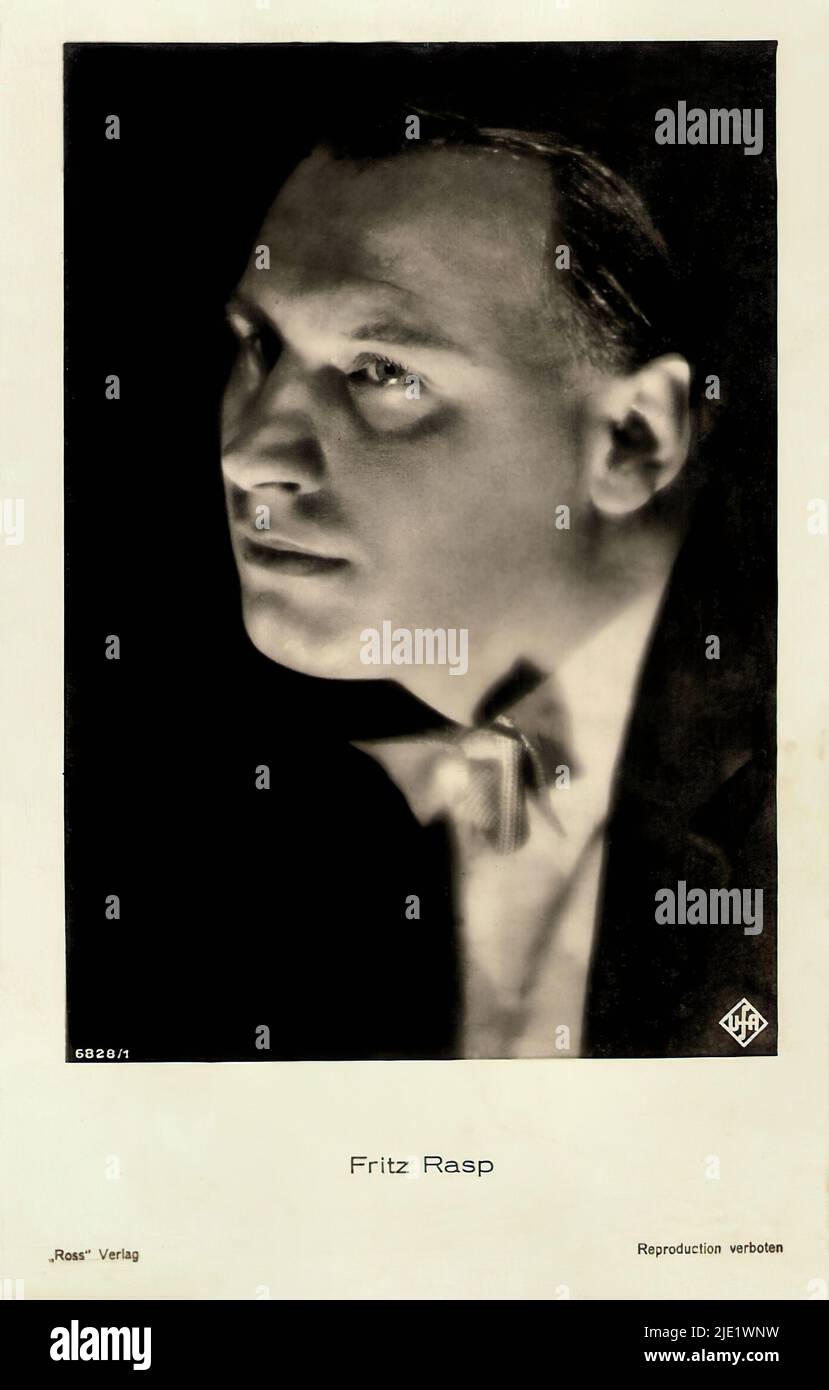 Portrait of Fritz Rasp 001 - German weimar era cinema (1918 - 1935 ...