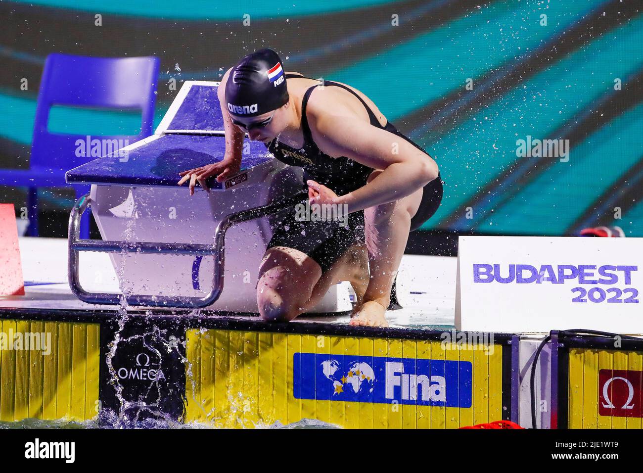BUDAPEST, HUNGARY - JUNE 24: Rosey Metz of The Netherlands competing at ...