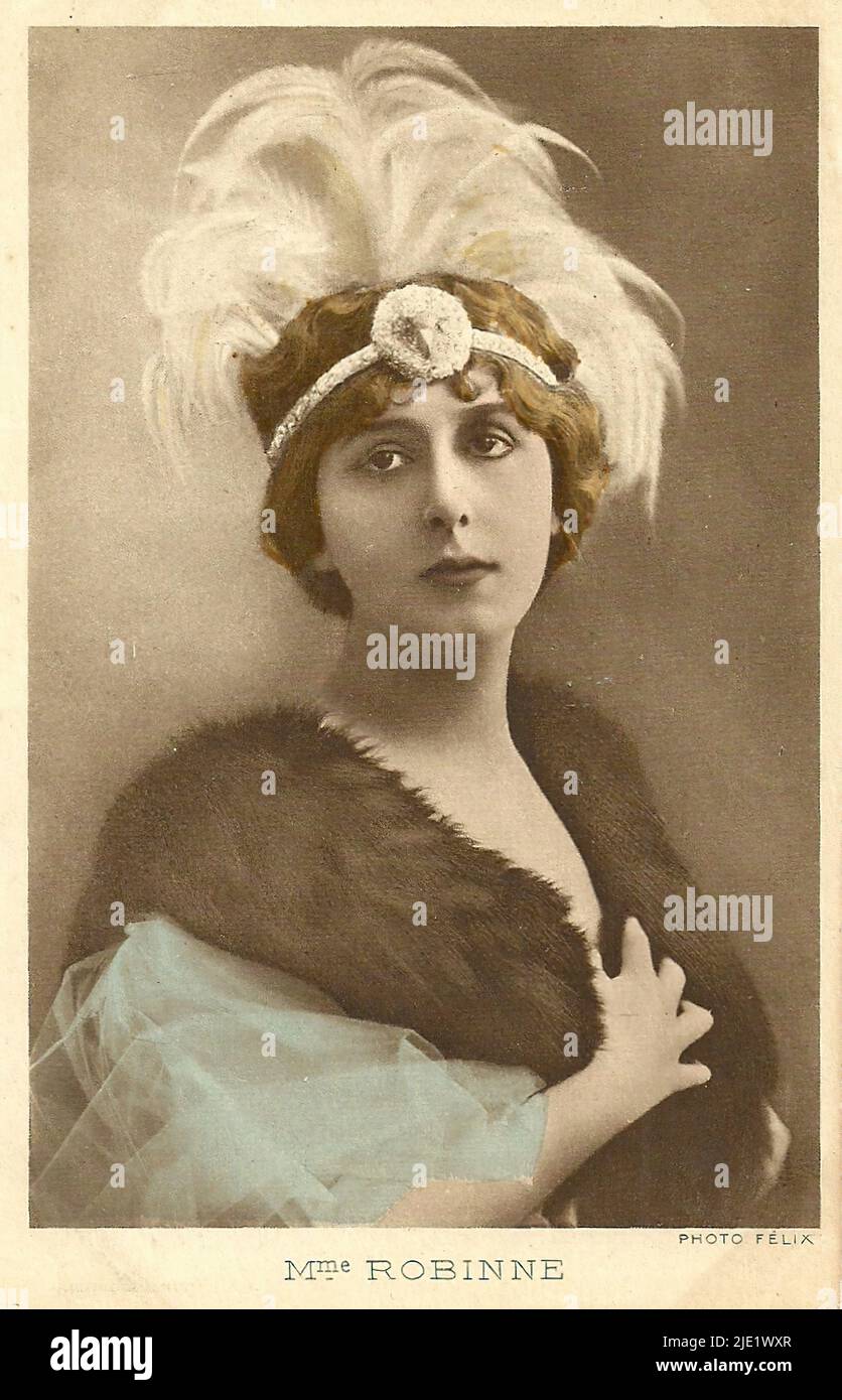 Portrait of Gabrielle Robinne 004 - French silent cinema era Stock ...