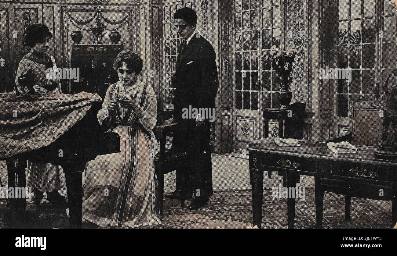 Portrait of Gabrielle Robinne, Henri Bosc and Andrée Pascal in Le mot ...