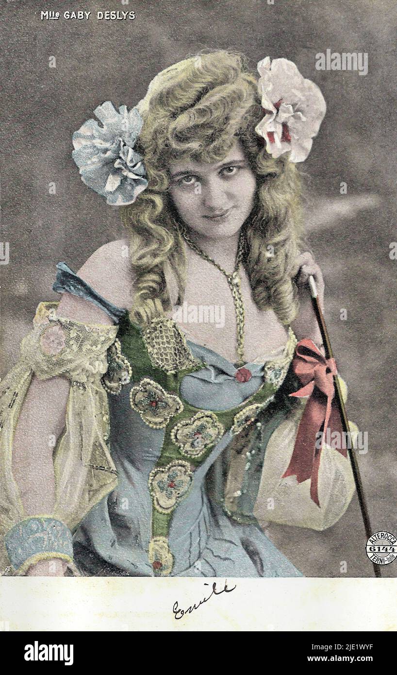 Portrait of Gaby Deslys 002 - French silent cinema era Stock Photo - Alamy