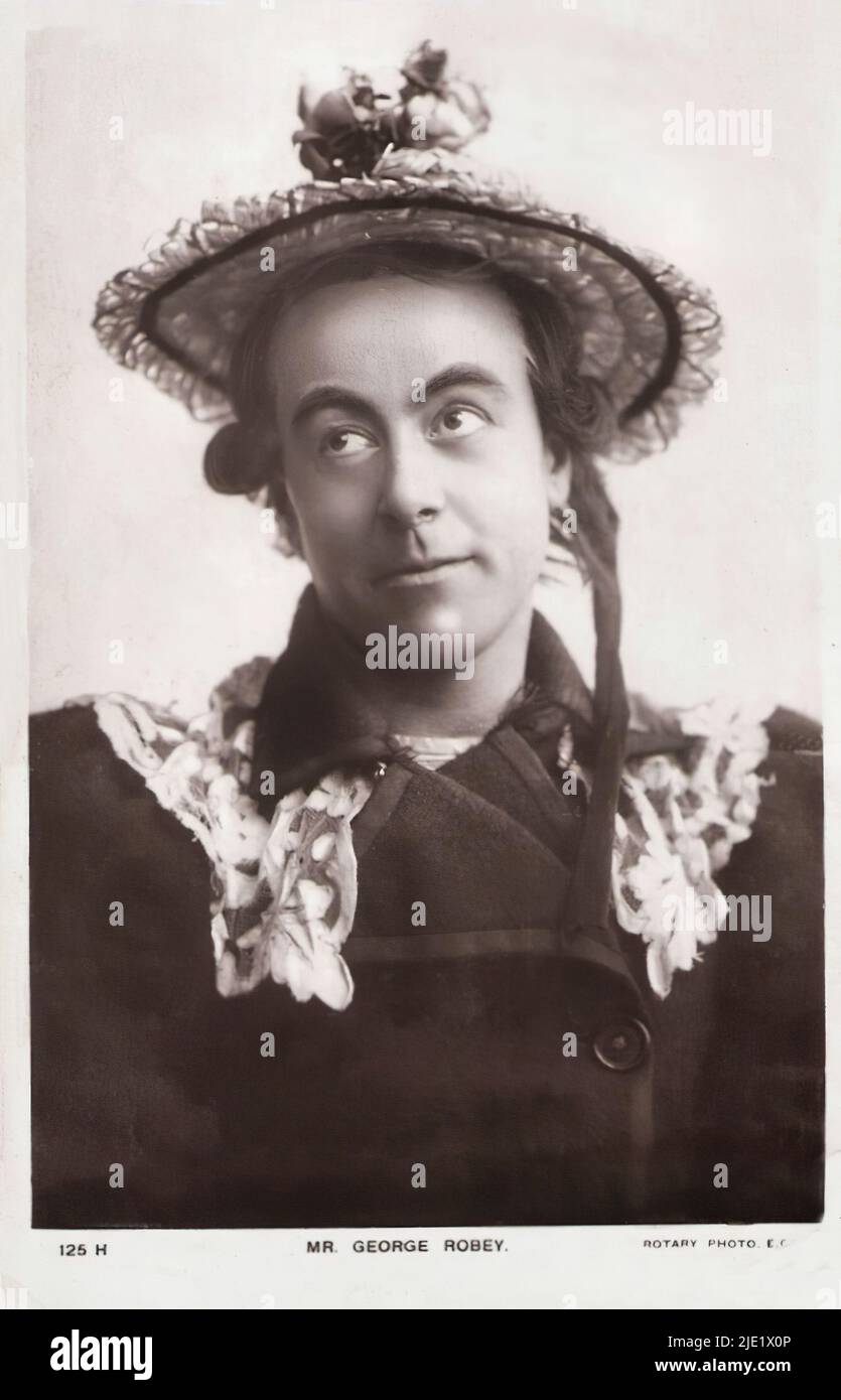 Portrait of George Robey - British stage star of the Victorian and ...