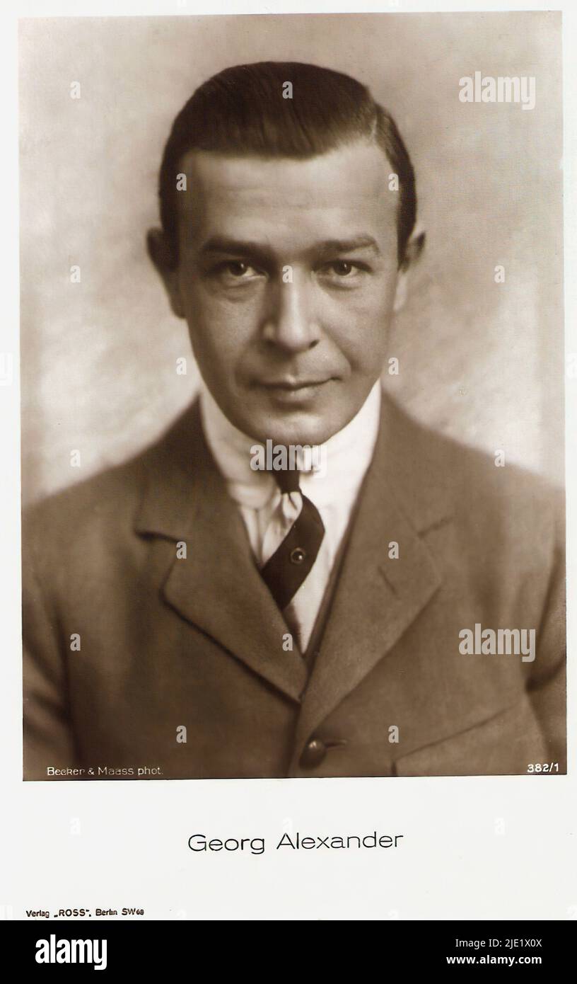 Portrait of Georg Alexander - German weimar era cinema (1918 - 1935 ...