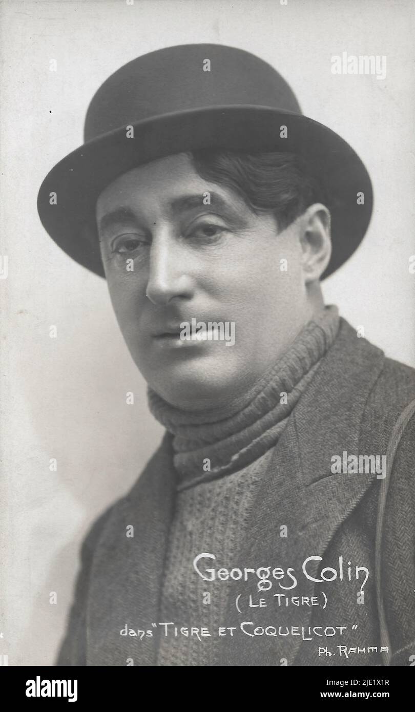 Portrait of Georges Colin as Le Tigre in Tigre et Coquelicot - French ...