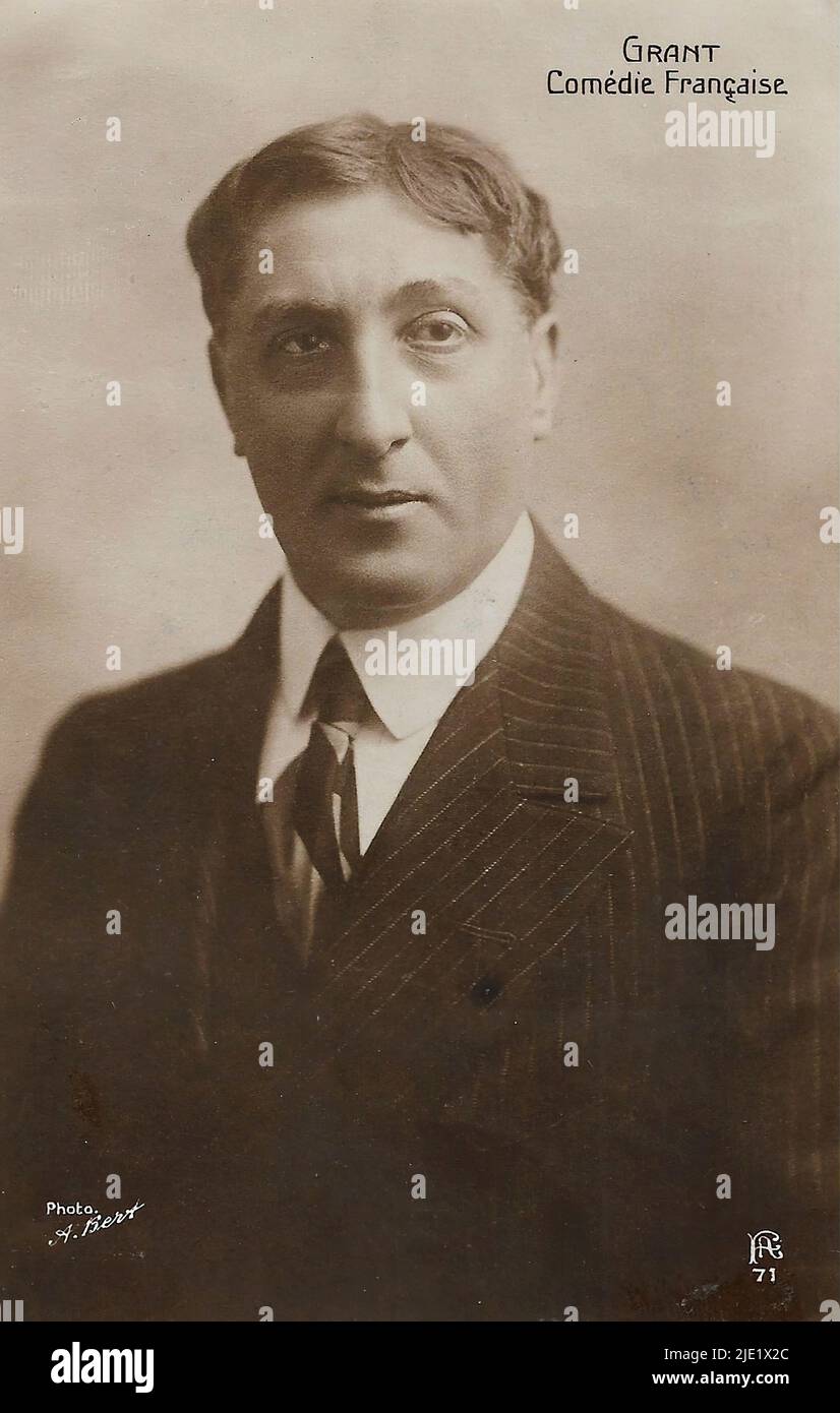 Portrait of Georges Grand - French silent cinema era Stock Photo - Alamy