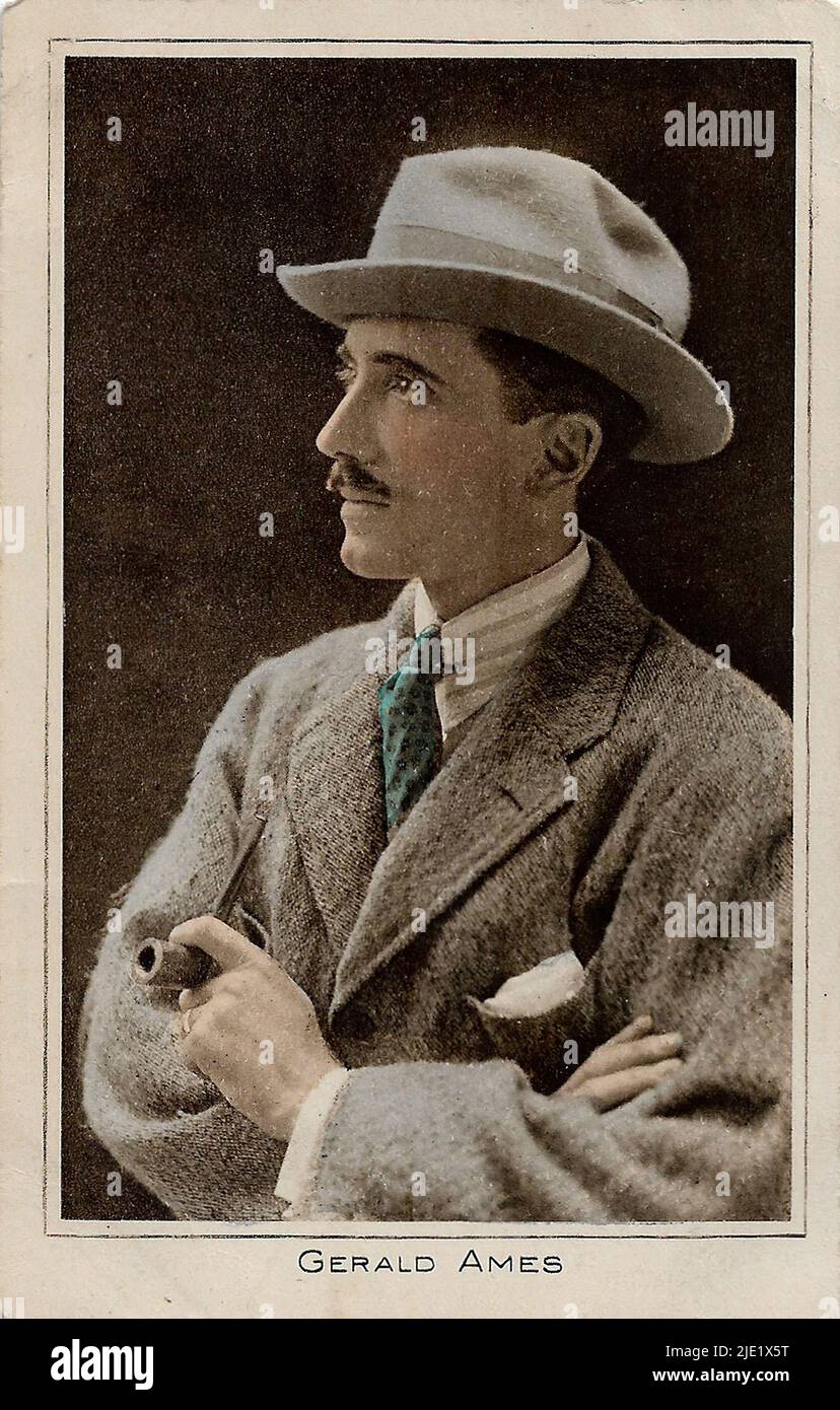 Portrait of Gerald Ames 003 - British silent cinema Stock Photo - Alamy