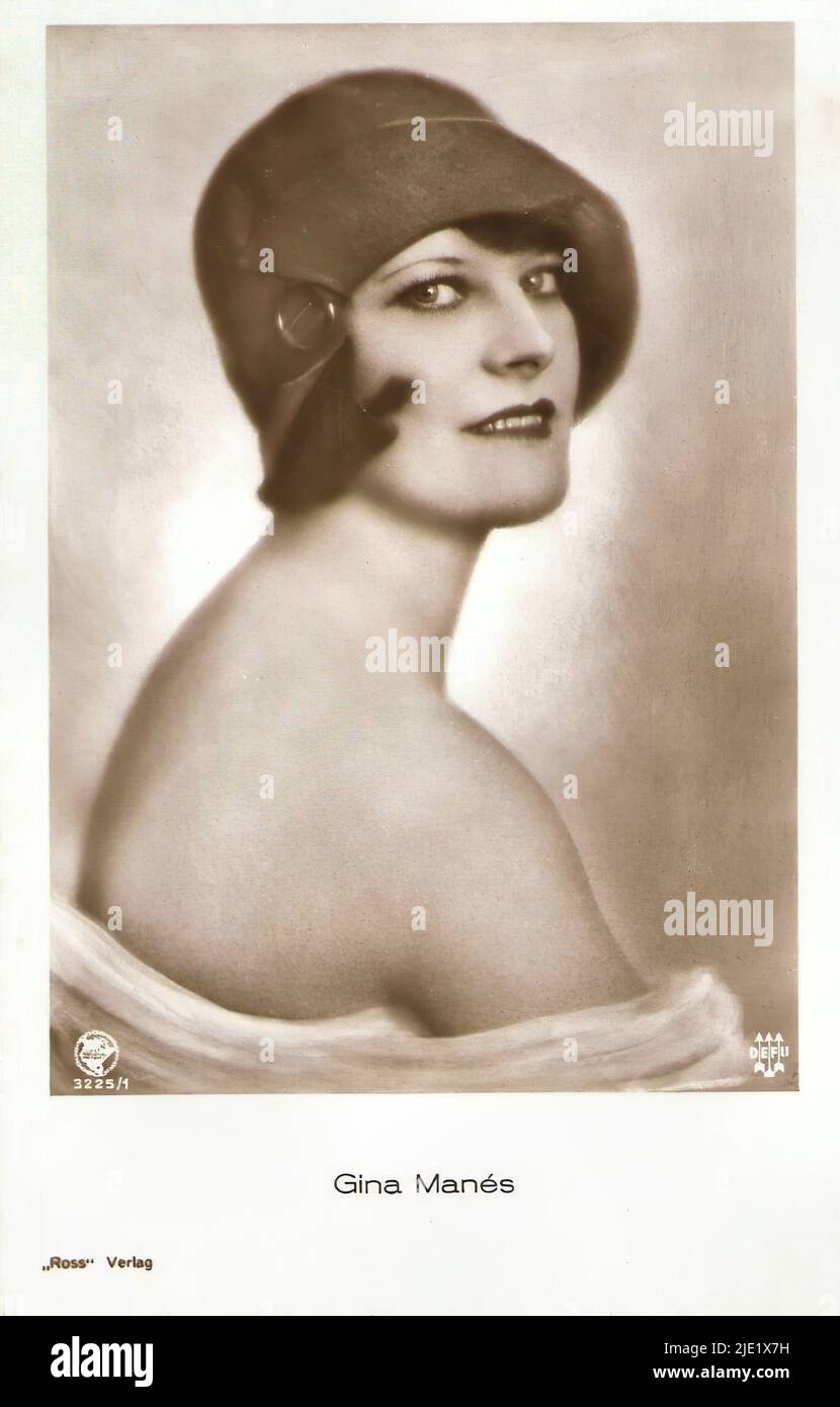 Portrait of Gina Manès 003 - French silent cinema era Stock Photo - Alamy