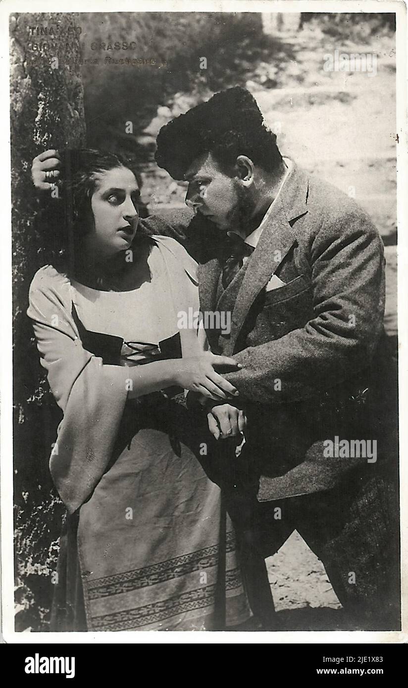 Portrait of Giovanni Grasso and Tina Xeo in Cavalleria rusticana ...