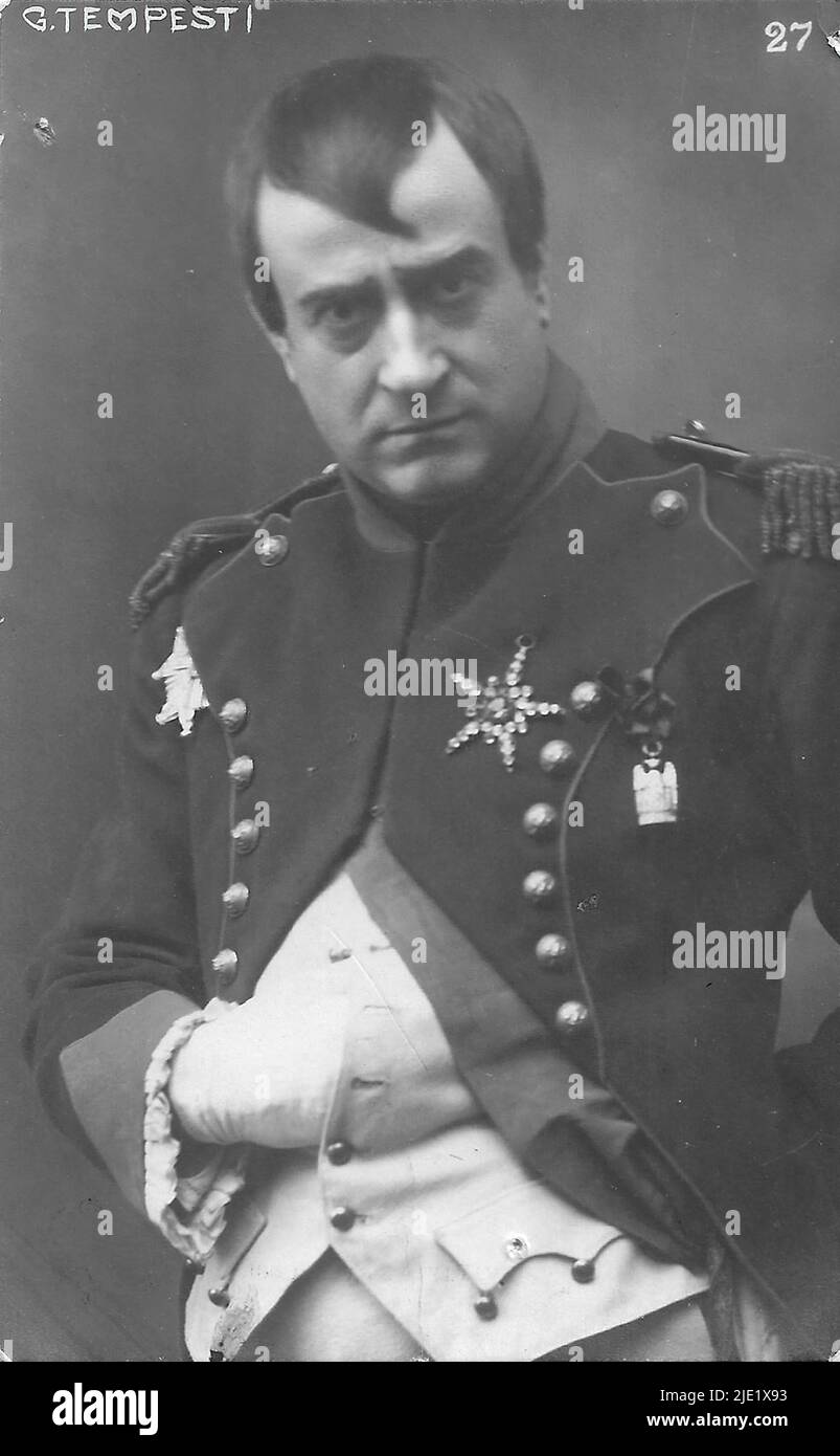 Portrait of Giulio Tempesti as Napoleon - Italian silent cinema era ...