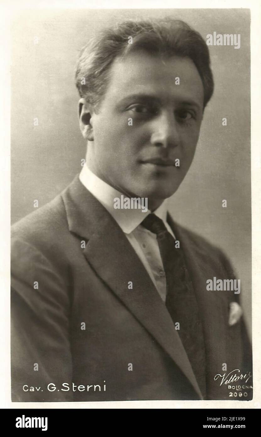 Portrait of Giuseppe Sterni - Italian silent cinema era actor Stock ...