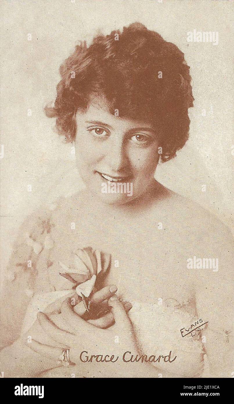 Portrait of Grace Cunard - Hollywood silent movie actress Stock Photo ...