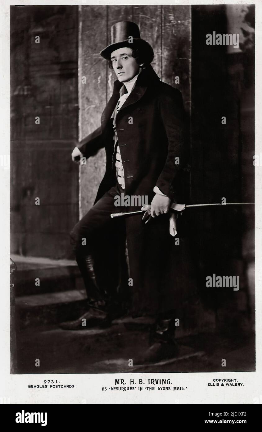Portrait of H.B. Irving 003 - British stage star of the Victorian and ...