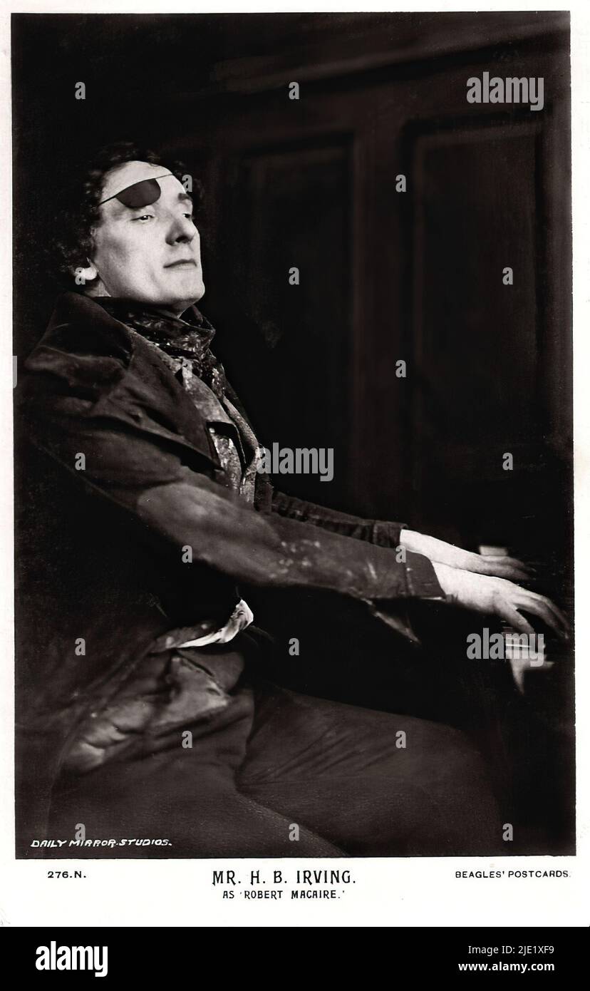 Portrait of H.B. Irving in The Lyons Mail (1905) 001 - British stage ...